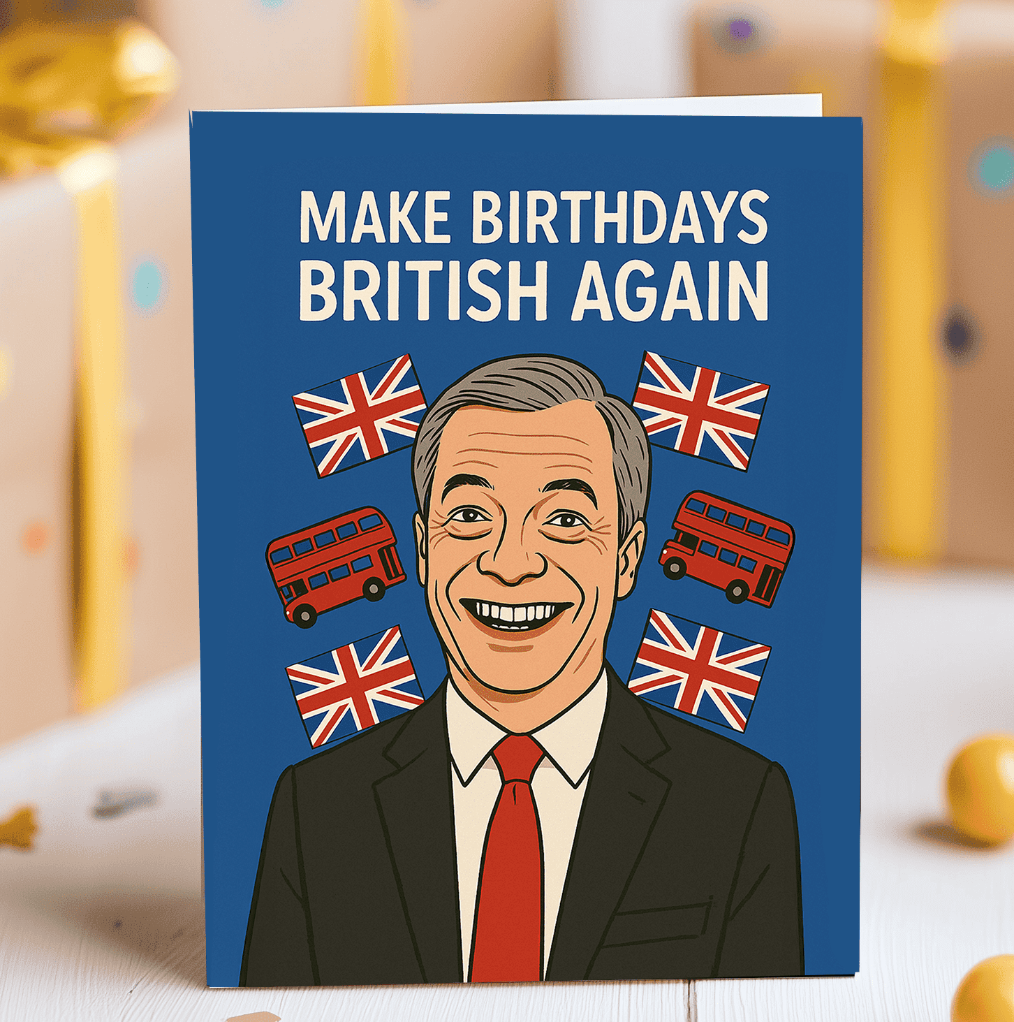 Funny Nigel Farage Birthday Card